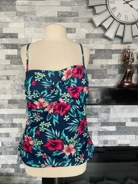 croft & barrow | Swim | Croft Barrow Tropical Floral Bust Enhancer ...